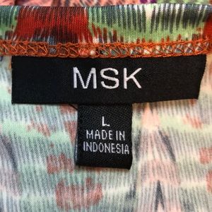 MSK | Dresses | Msk Dress With Zipper In Front Size L | Poshmark